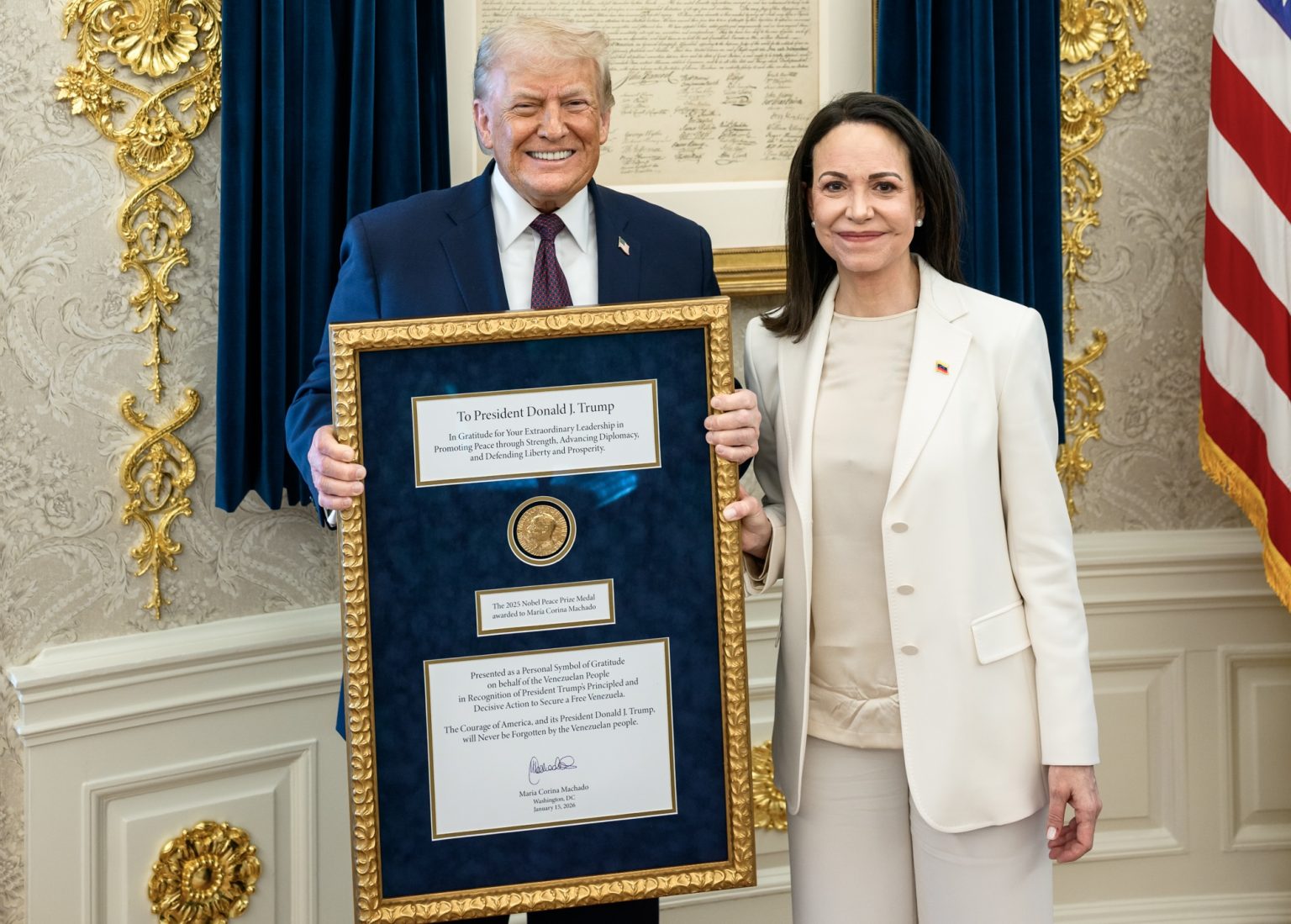 The day the Nobel Peace Prize became a White House souvenir