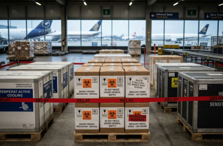 Pharma air routes disrupted due to Middle East war
